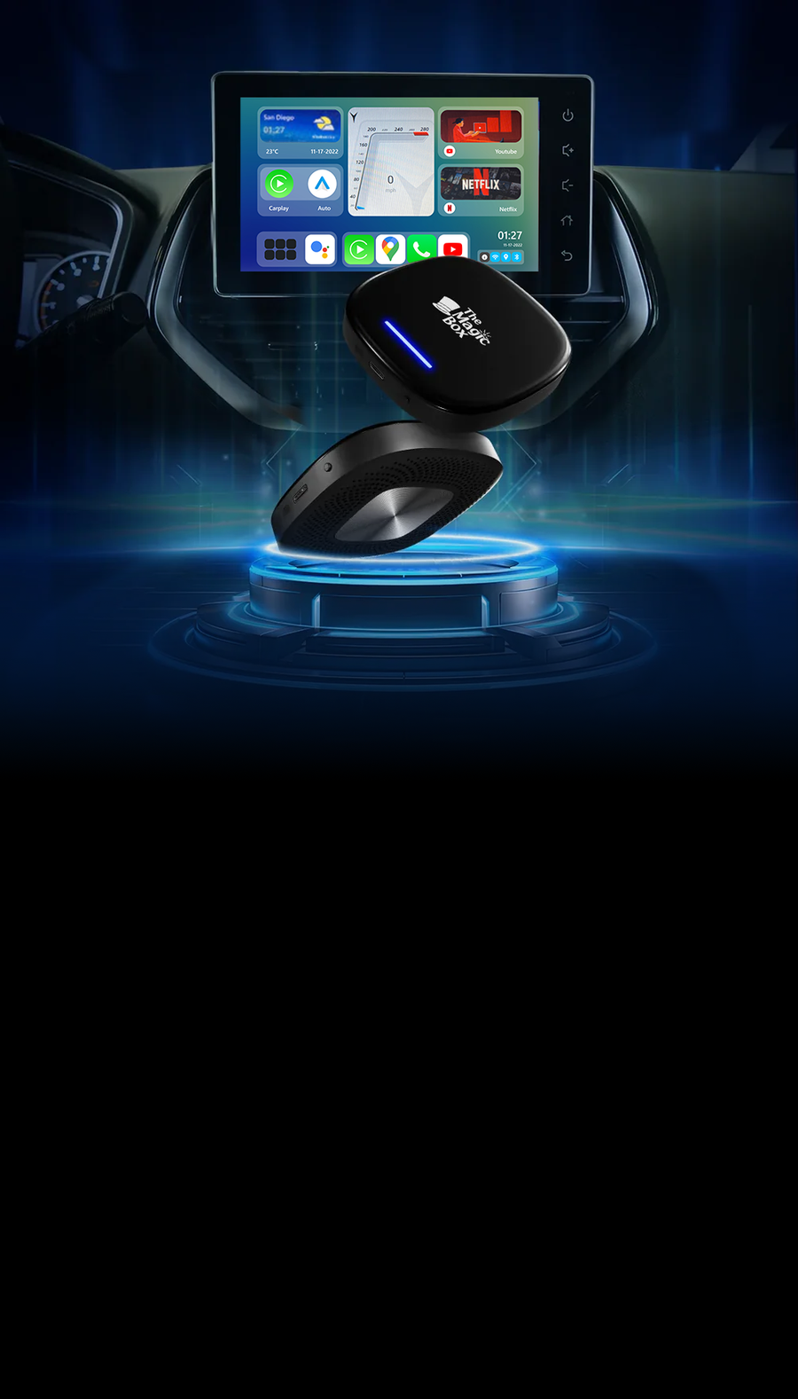 Watch Live TV using CarPlay with Magic Box